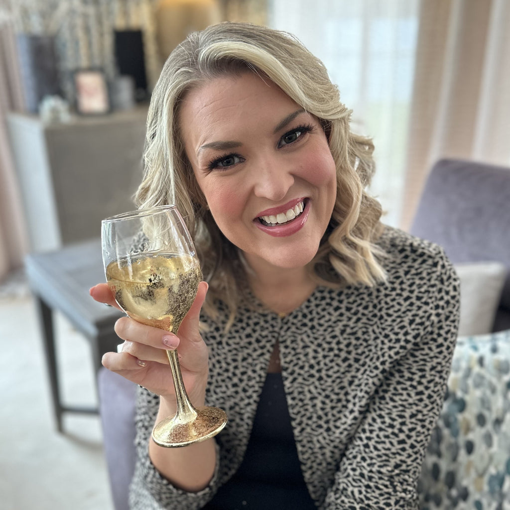 DIY Gilding Flakes Wine Glasses with Sara Davies | Crafter's Companion US