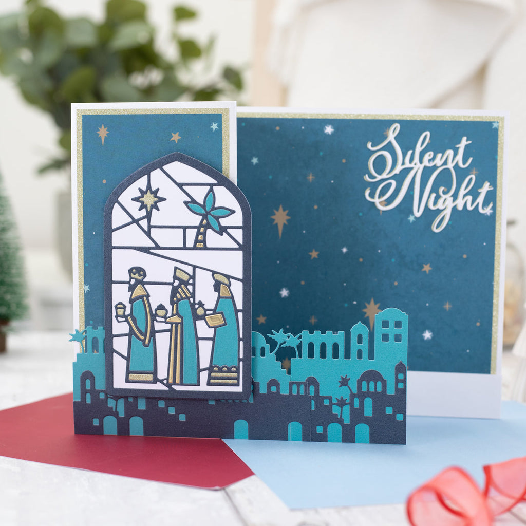 Craft a beautiful nativity themed card for Christmas | Crafter's ...