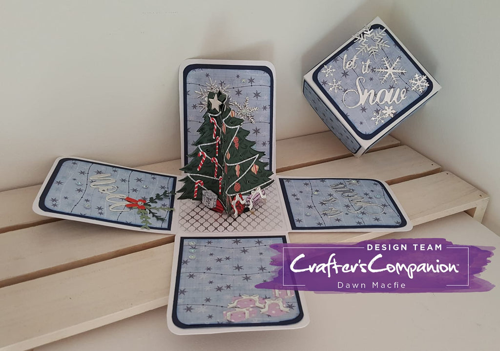 Make A Christmas Tree Exploding Box Project! | Crafter's Companion US