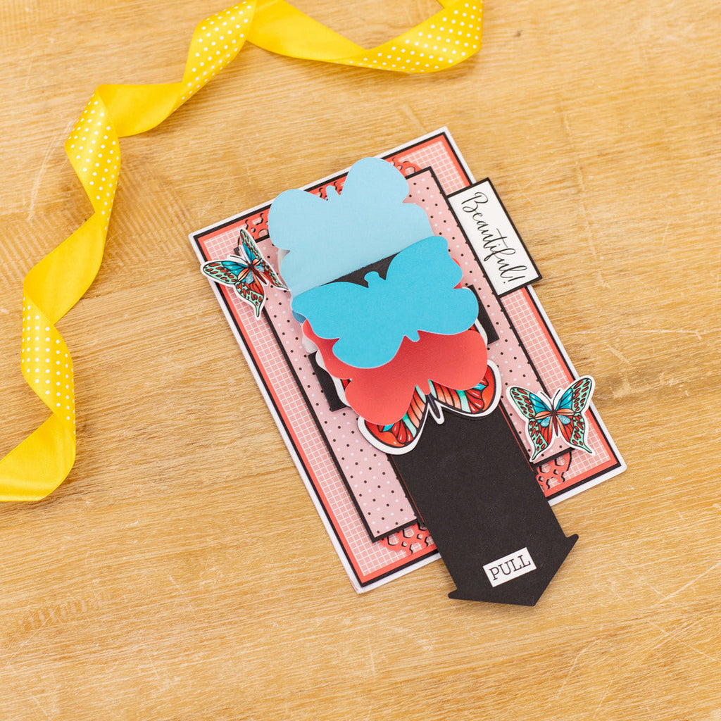 How to create interactive Shaped Waterfall cards! | Crafter's Companion US