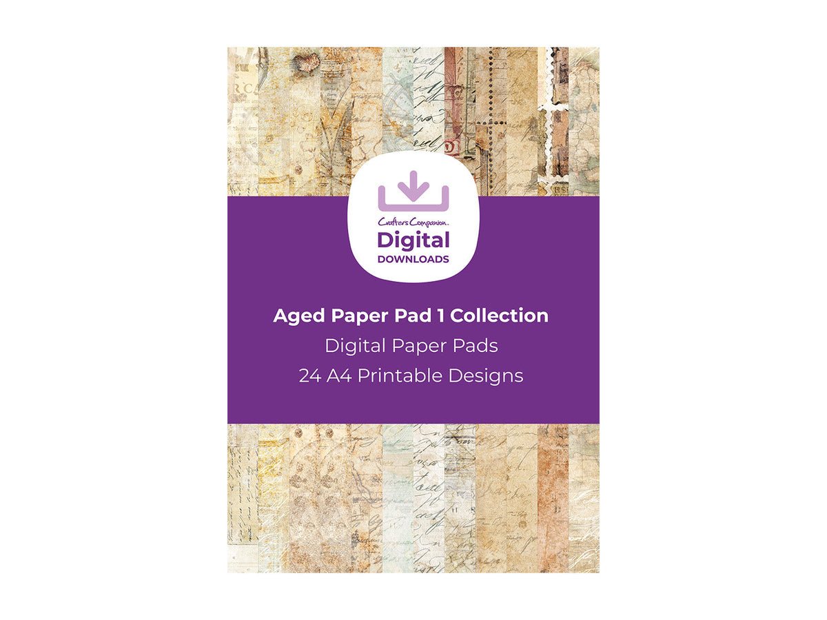Aged Paper Pad 1 Collection - Digital Paper Pad | Crafter's Companion US