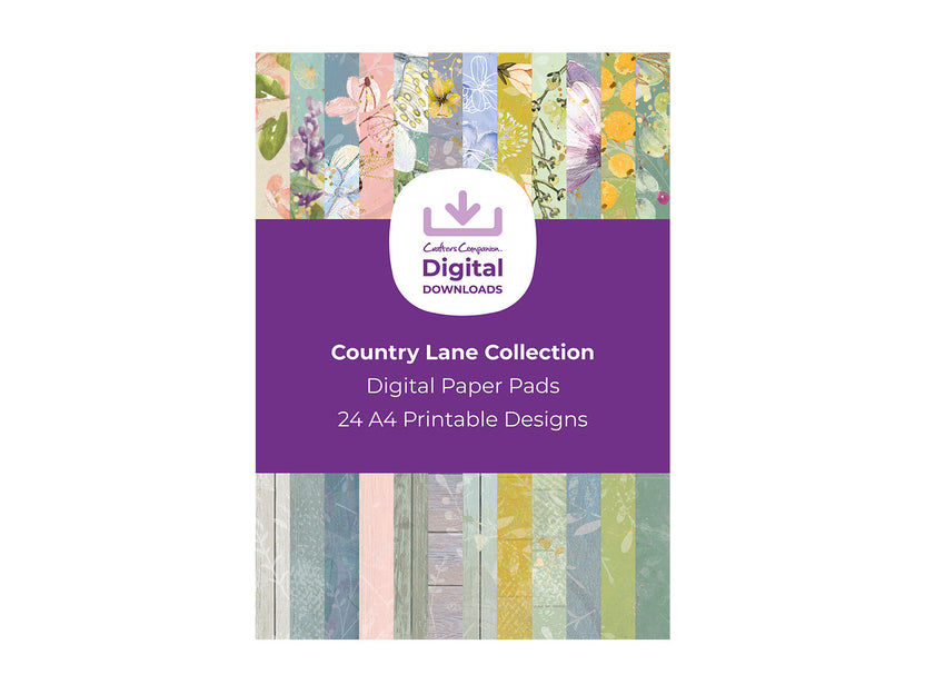 Country Lane Collection - Digital Paper Pad | Crafter's Companion US