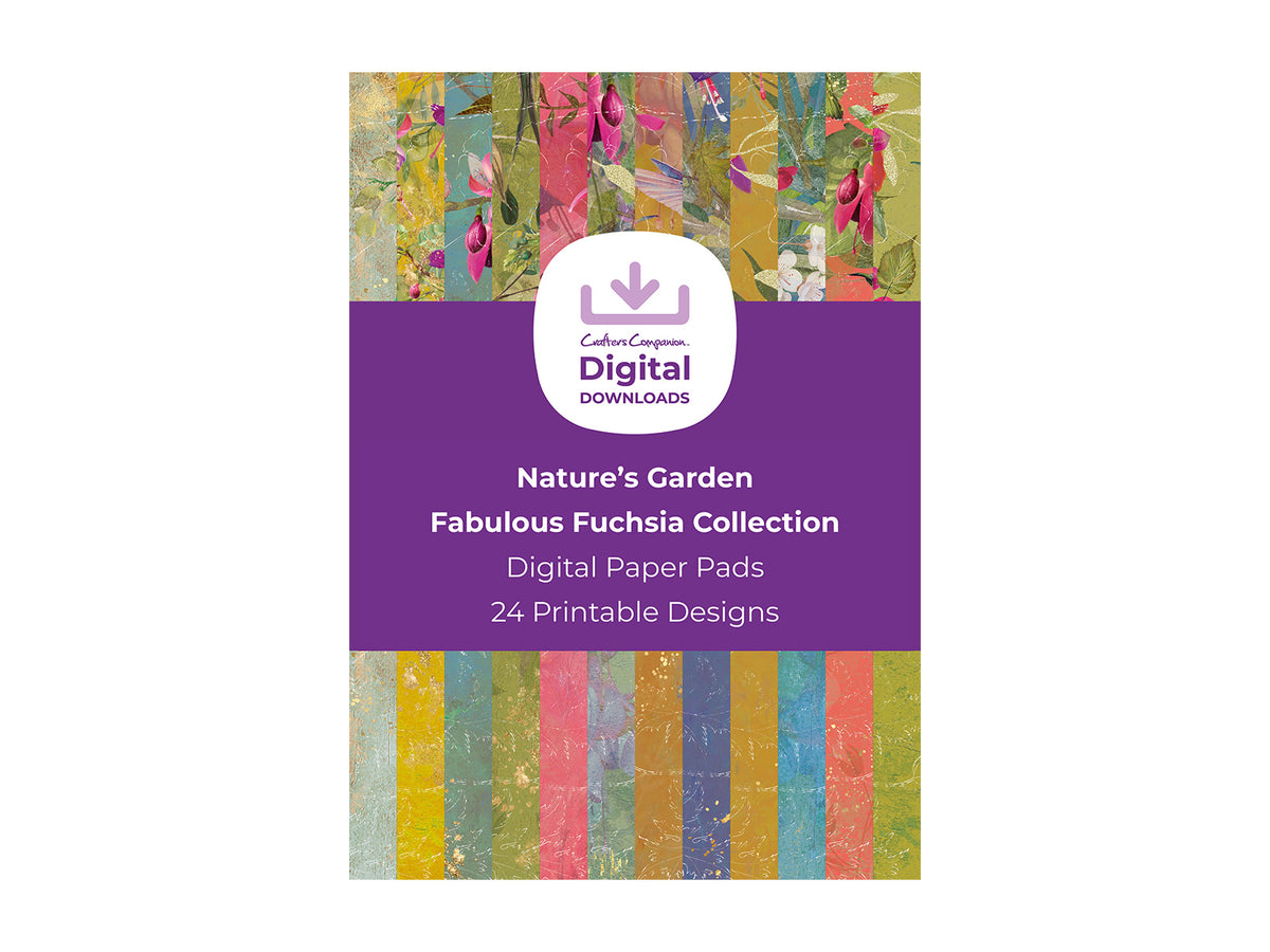 Nature's Garden Fabulous Fuchsia Collection - Digital Paper Pad ...