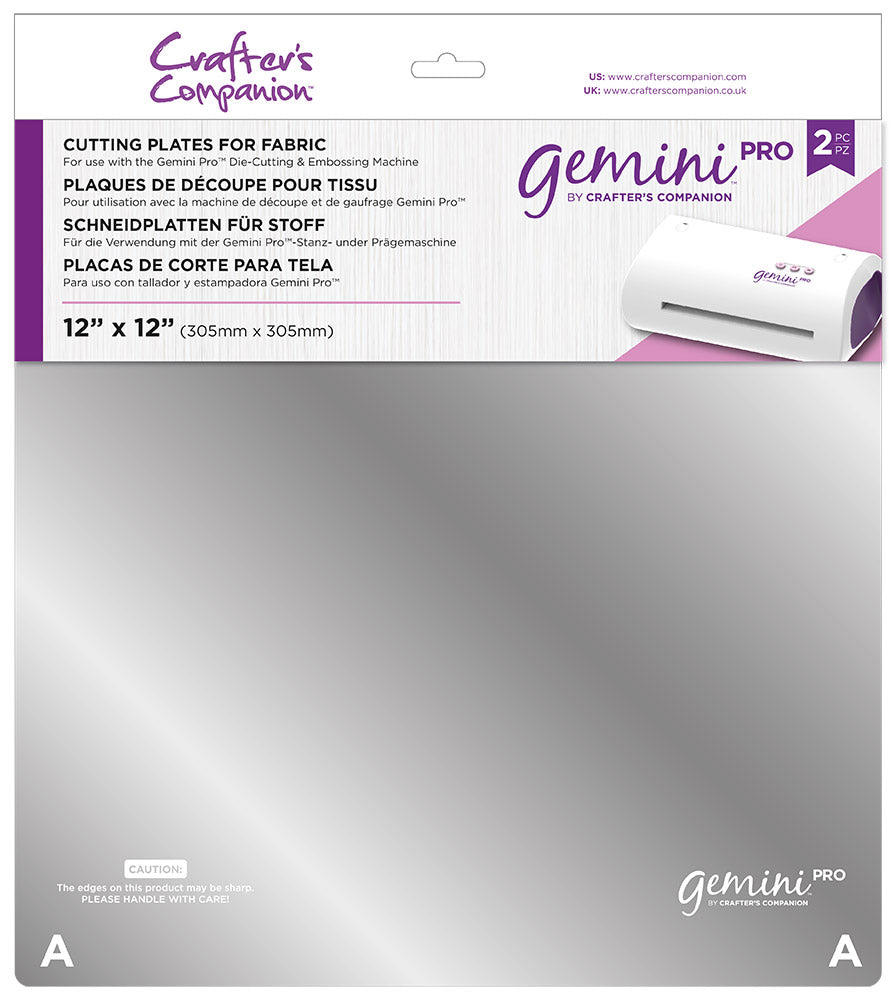 Gemini Pro Accessories - 12" x 12" Cutting Plates for Fabric -Crafter's ...