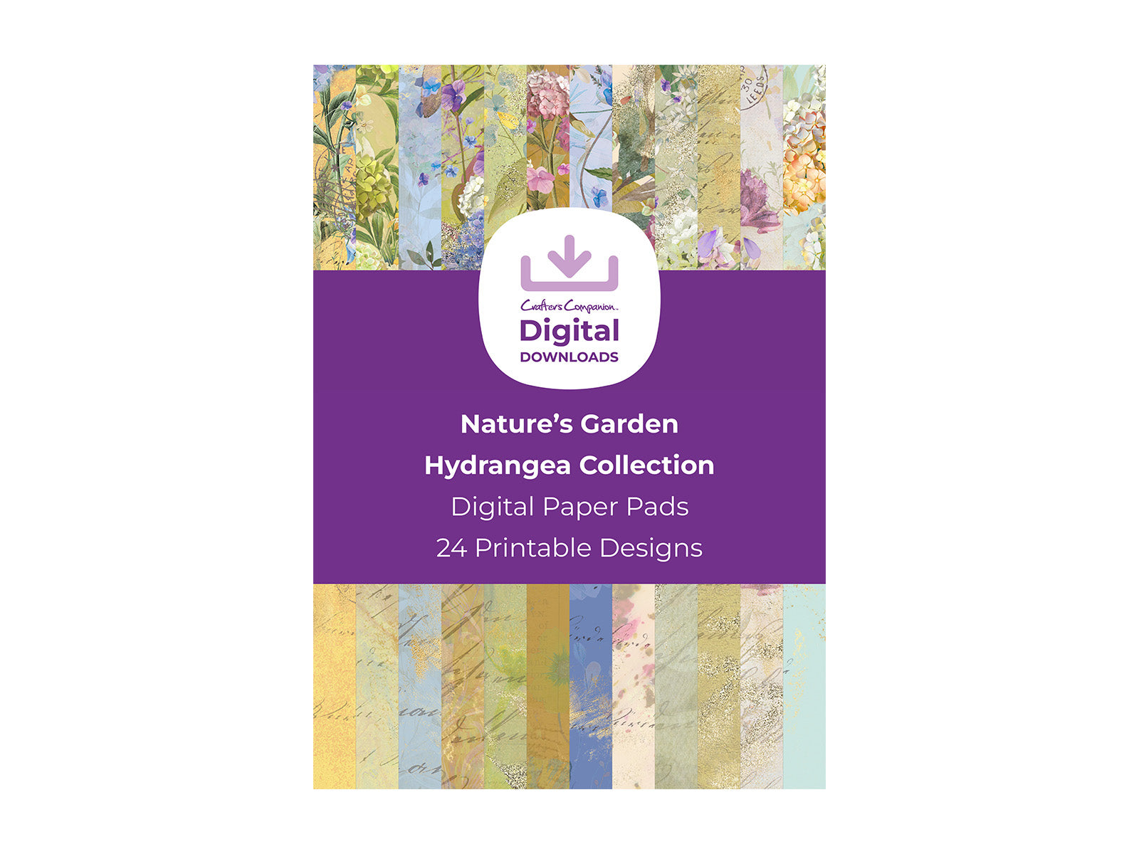 Nature's Garden Hydrangea Collection - Digital Paper Pad | Crafter's ...