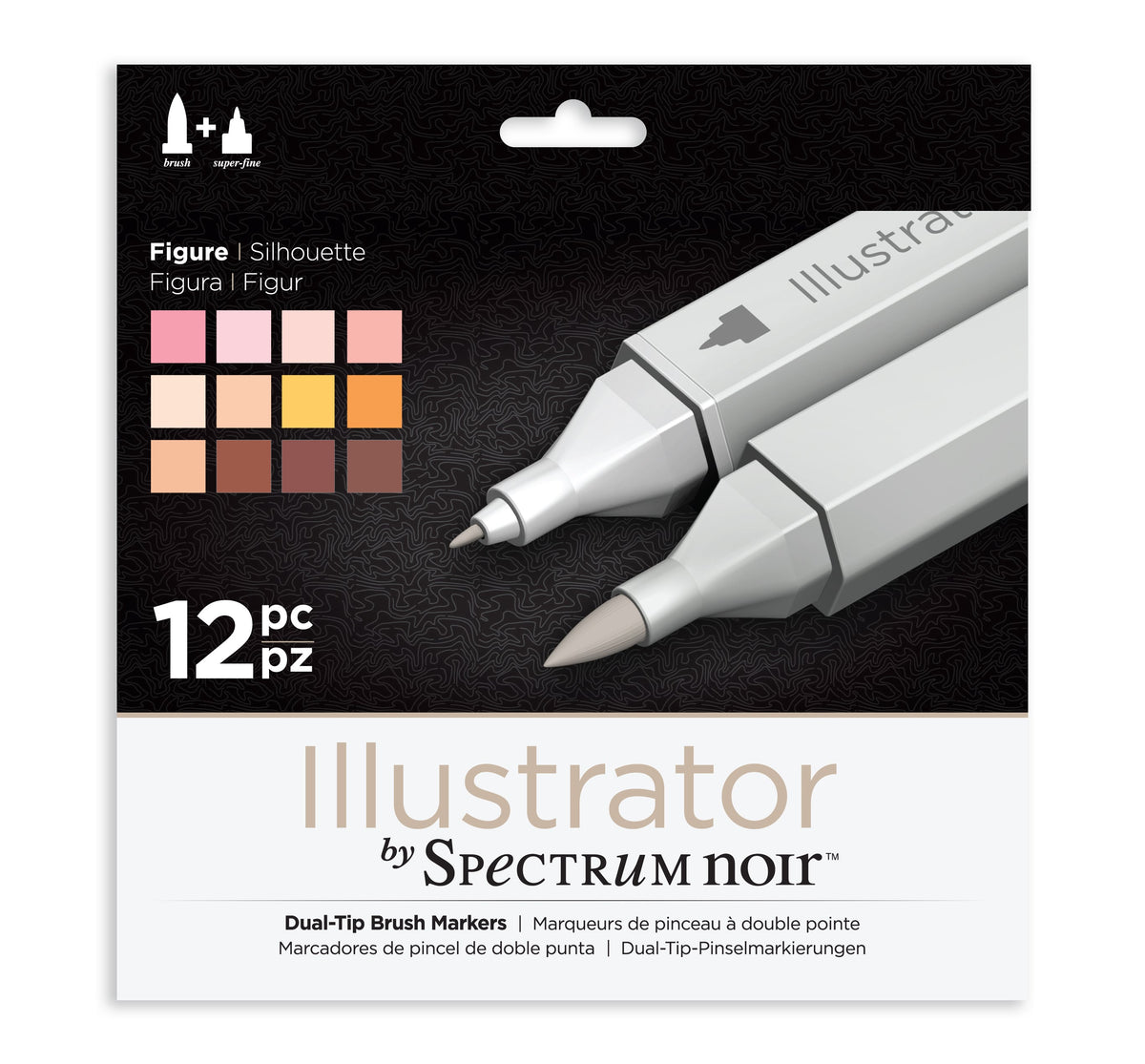 Spectrum Noir-Illustrator 12pc-Figure & Portrait | Crafter's Companion US