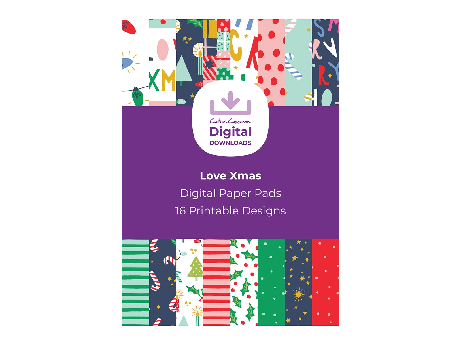 Violet Studios Love Xmas - Digital Paper Pad | Crafter's Companion US