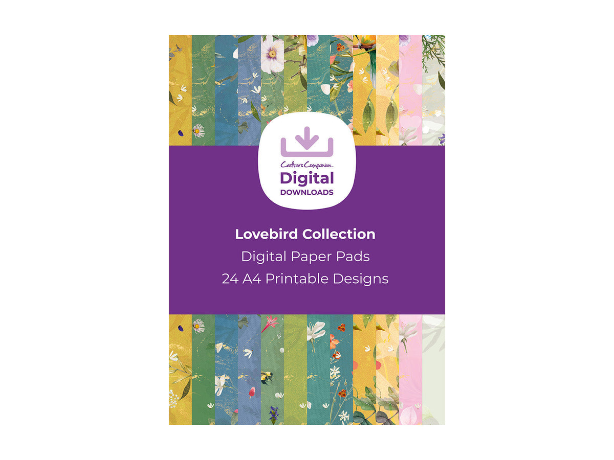 Lovebird Collection - Digital Paper Pad | Crafter's Companion US