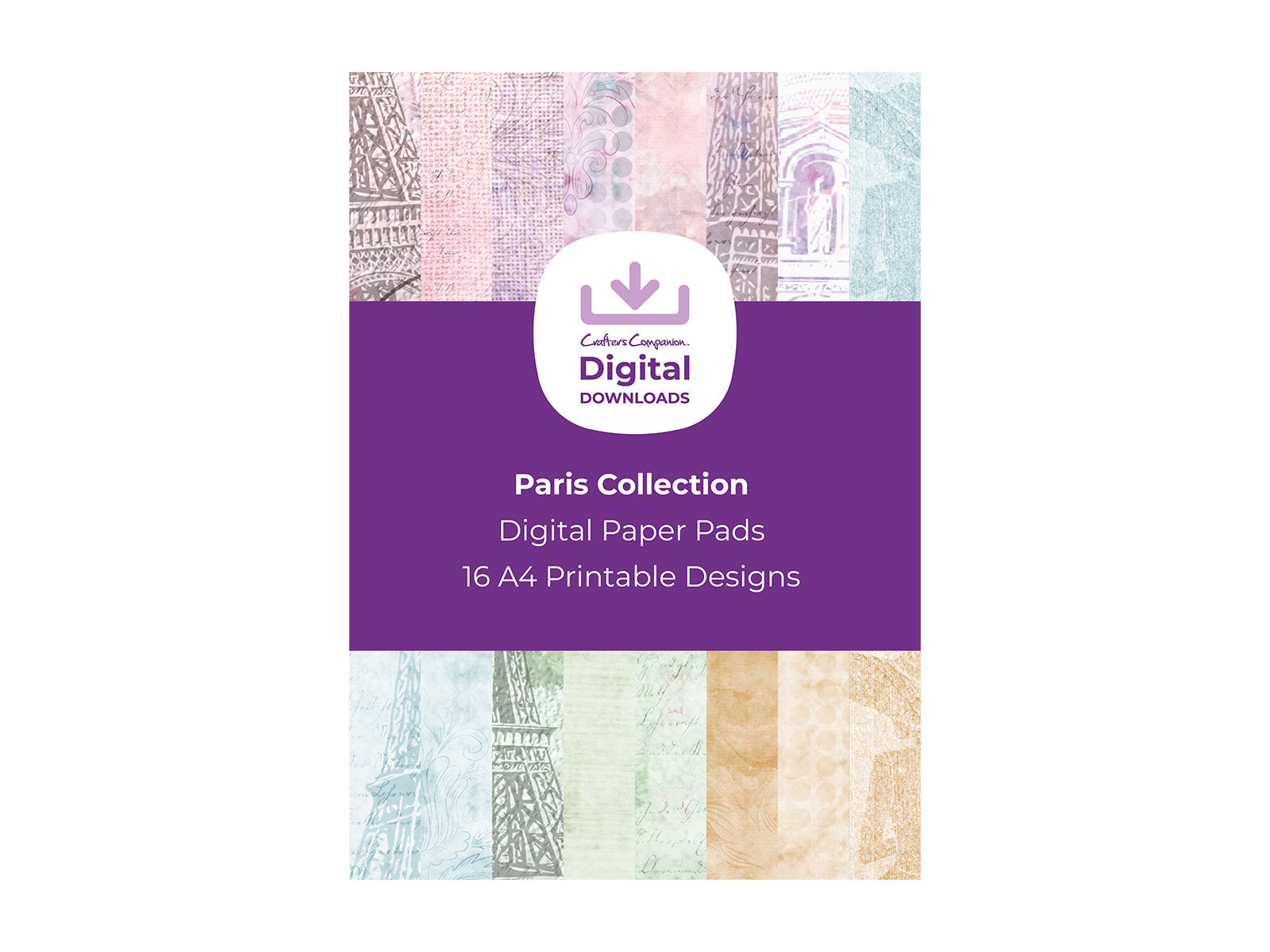 Paris Collection - Digital Paper Pad | Crafter's Companion US