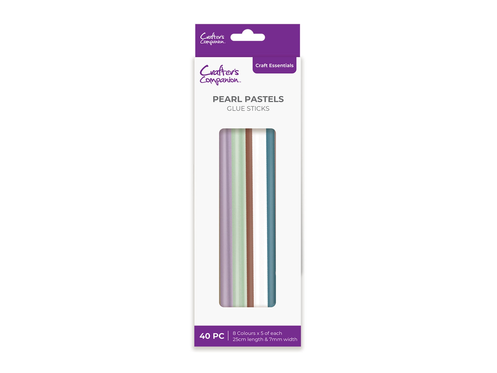 Pearl Pastel Glue Gun Sticks 40pc | Crafter's Companion US