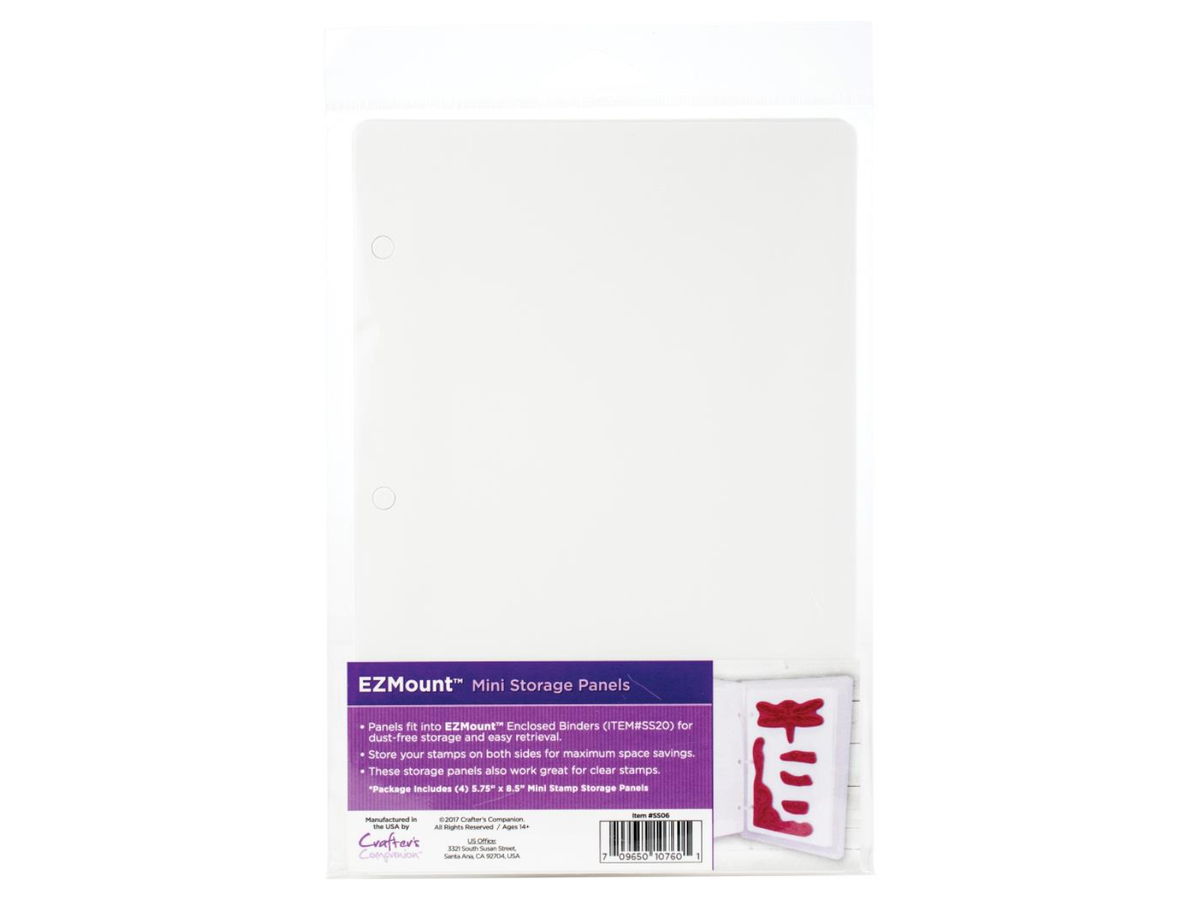Mini-Binder Stamp Storage Panels - Pkg of 4 Panels | Crafter's Companion US
