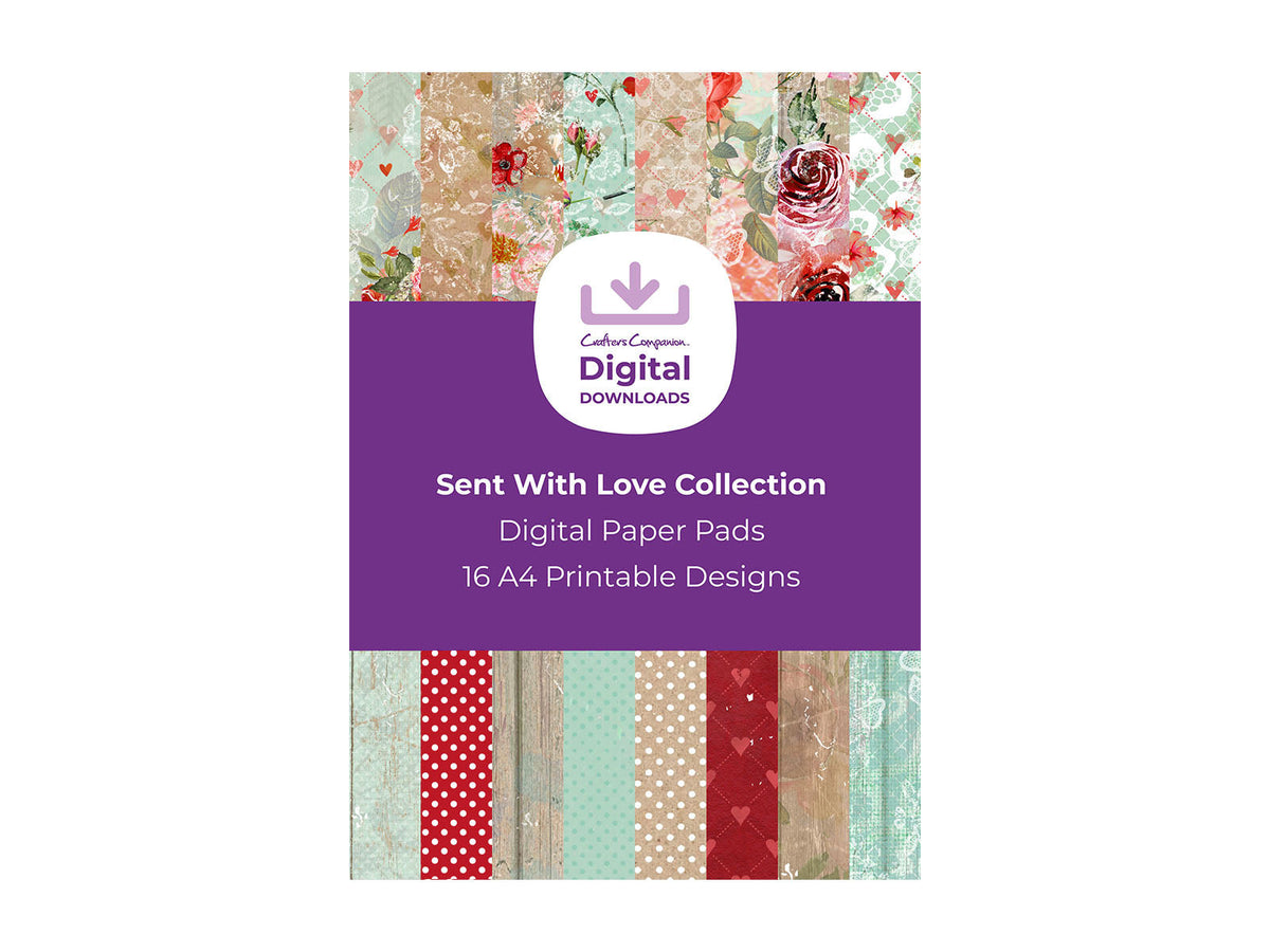 Sent with Love Collection - Digital Paper Pad | Crafter's Companion US