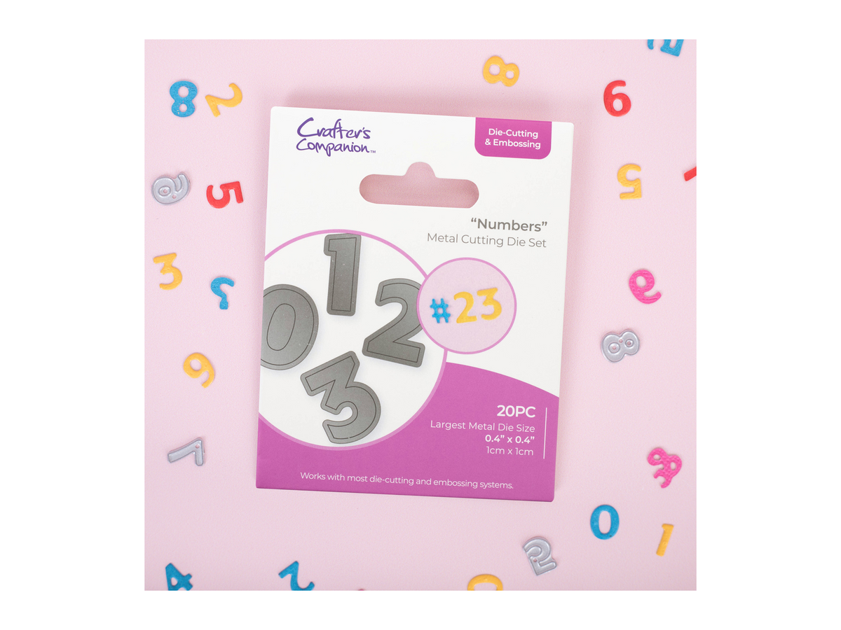 Crafters Companion - Die Cutting & Embossing - Numbers | Crafter's ...
