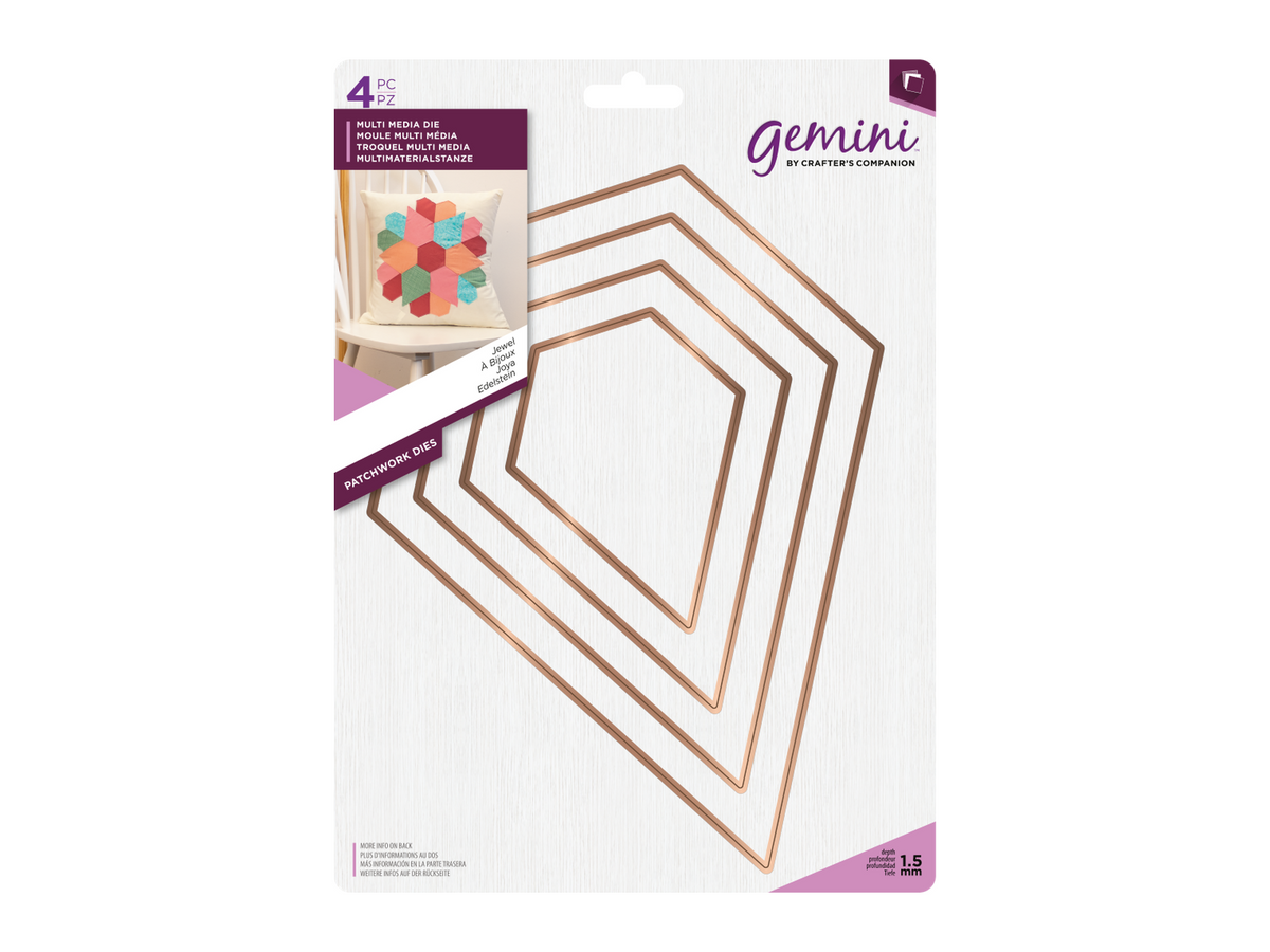 Gemini Multi Media Patchwork Die - Jewel | Crafter's Companion US